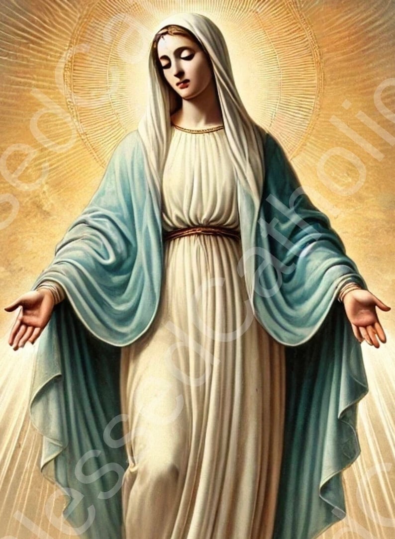 Our Lady of Grace Art: Catholic Virgin Mary Printable (digital Download ...