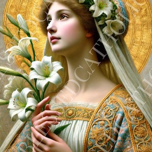 Saint Maria Goretti Art: Catholic Patron Saint Image (digital Download ...