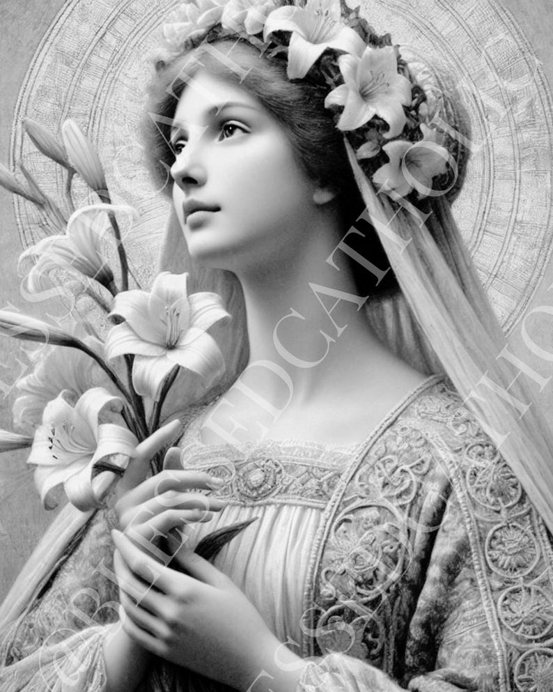 Saint Maria Goretti Art: Catholic Patron Saint Image (digital Download ...