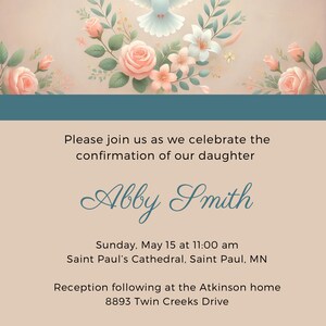 Personalized Catholic Confirmation Invites | Create Your Own Catholic ...