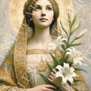 Saint Maria Goretti Digital Downloadable Image | Patron Saint of Purity ...