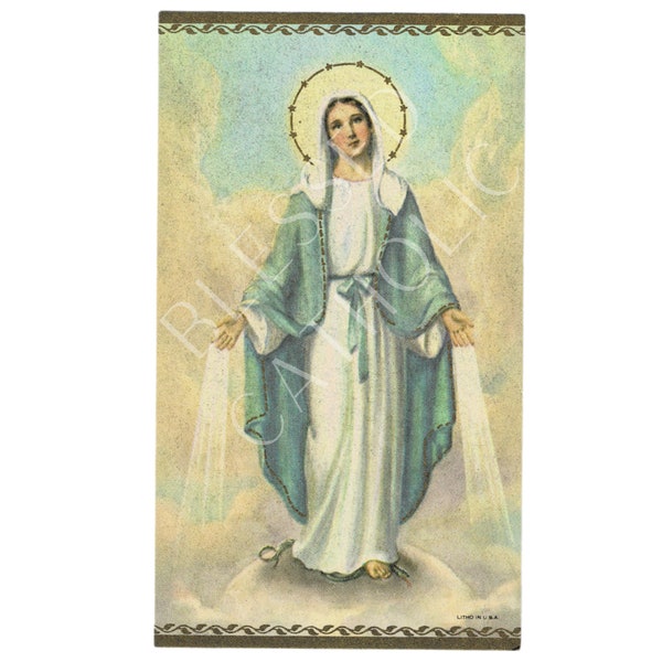 Immaculate Conception Prayer Card Digital - Etsy