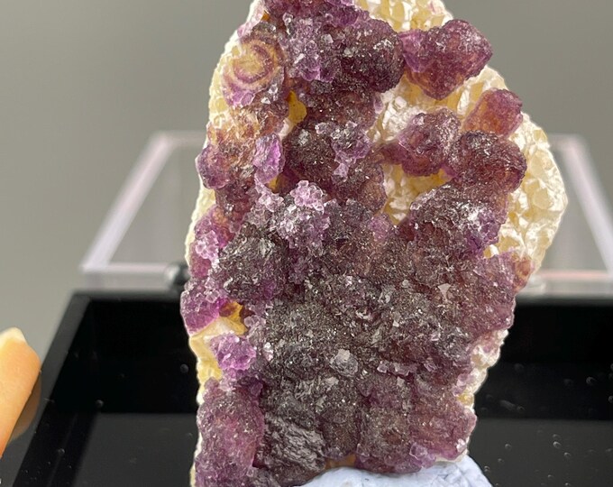 Rare Raw Red Fluorite Mineral Specimen From Jiangxi China, Natural Spherical Crystal Cluster ...