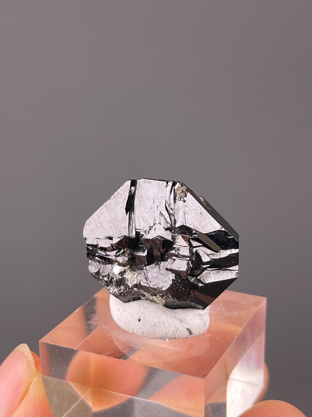 Rare Black Cassiterite Crystal: Raw Tin Ore Specimen From Xuebaoding ...