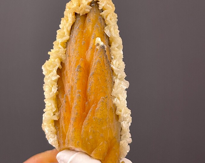 Rare Mango Calcite Crystal Cluster From Chenzhou, China - Natural ...