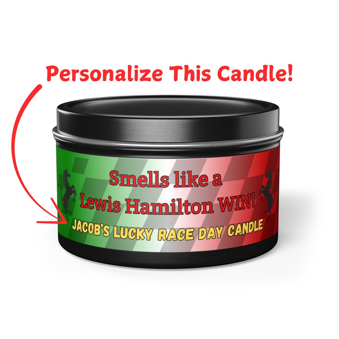 Smells Like A Lewis Hamilton Win Candle, Formula 1 Team Scuderia ...