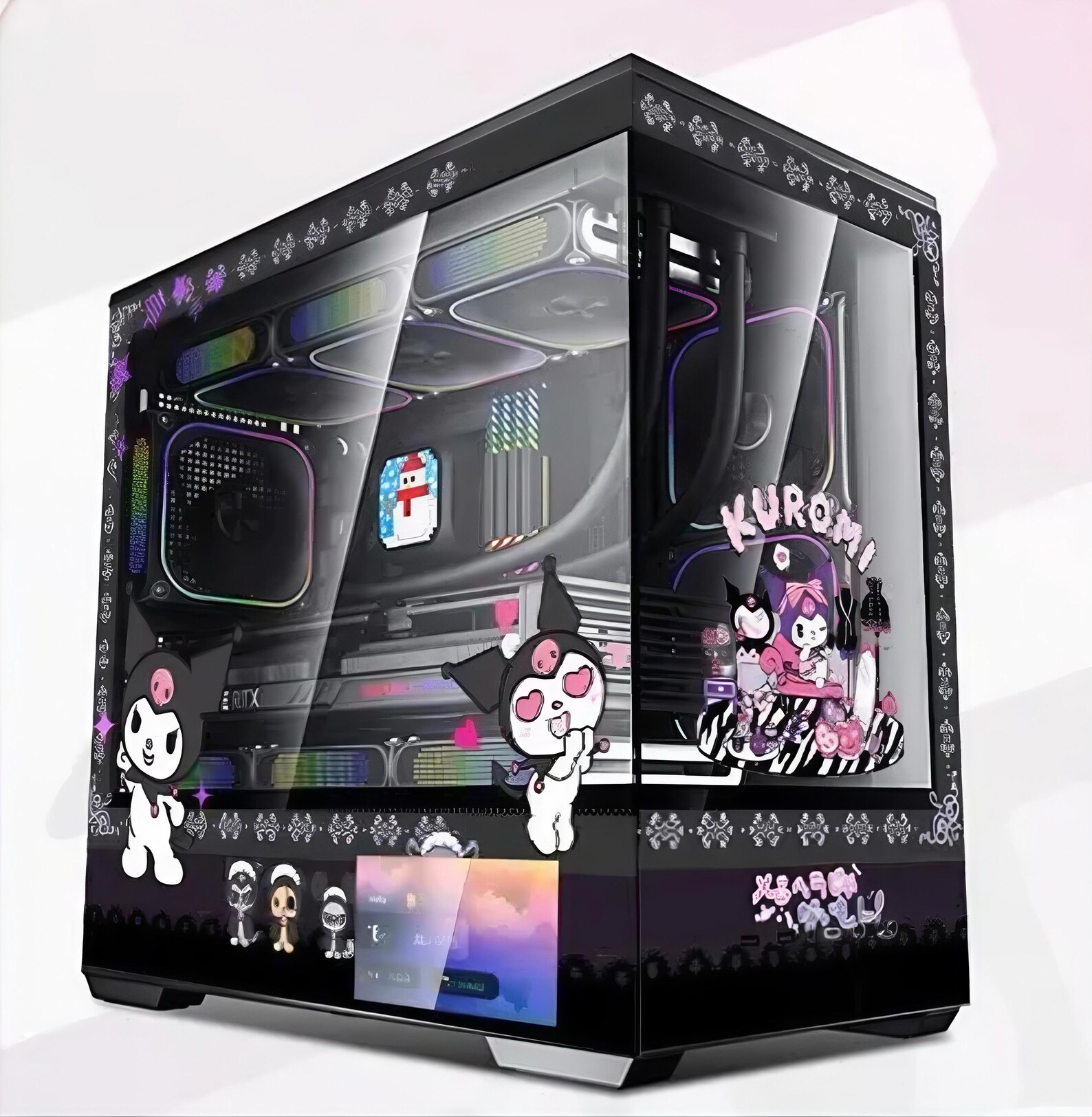 Pre Order Kawaii Matx Tower Custom Gaming Pc Case/with 6.2 Inch Touch ...