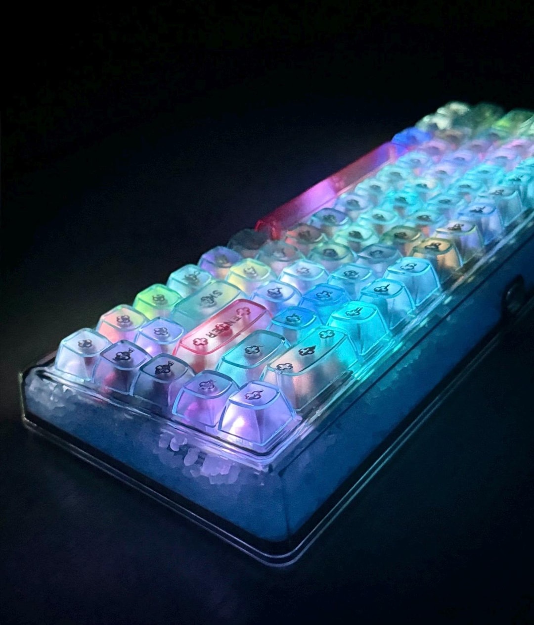 Luminous Glow Stone Keyboard / Transforms Your Desk With Nighttime ...