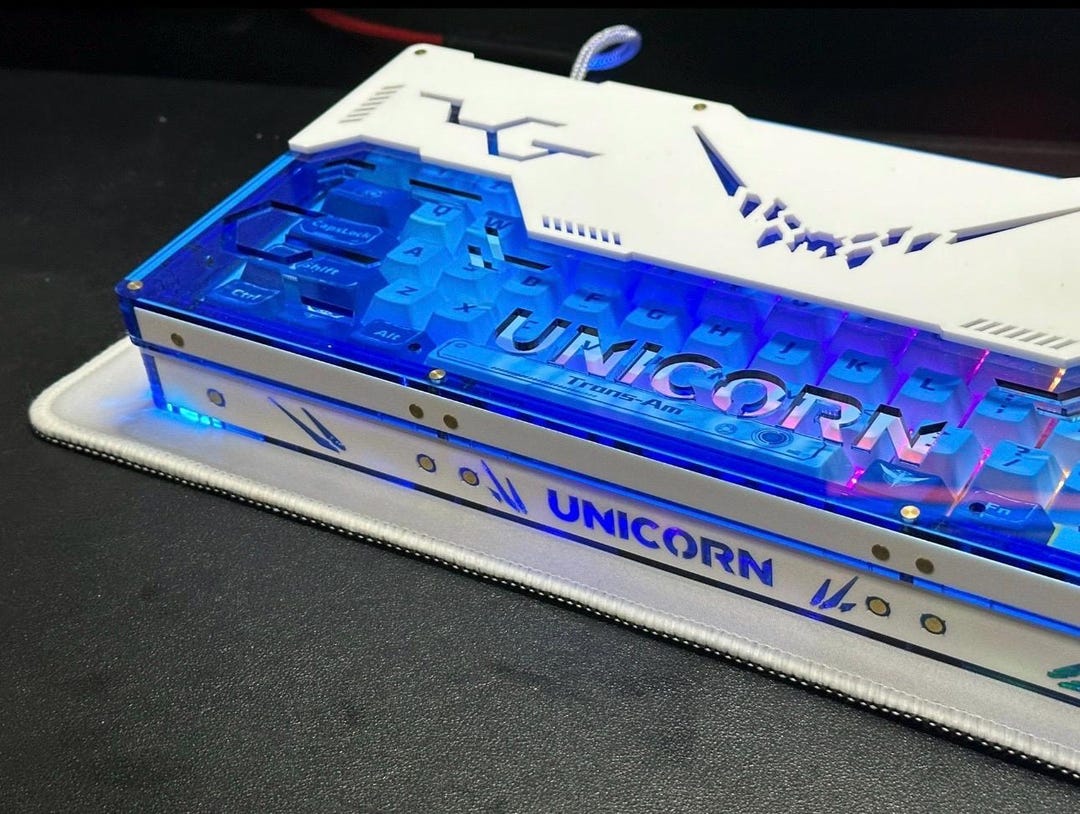 Blue Unicorn Keyboard/a Deliciously Unique Desk Accessory - Etsy