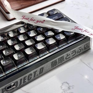 Initial D Inspired Themed Custom Keyboard/anime Mechanical Keyboard ...