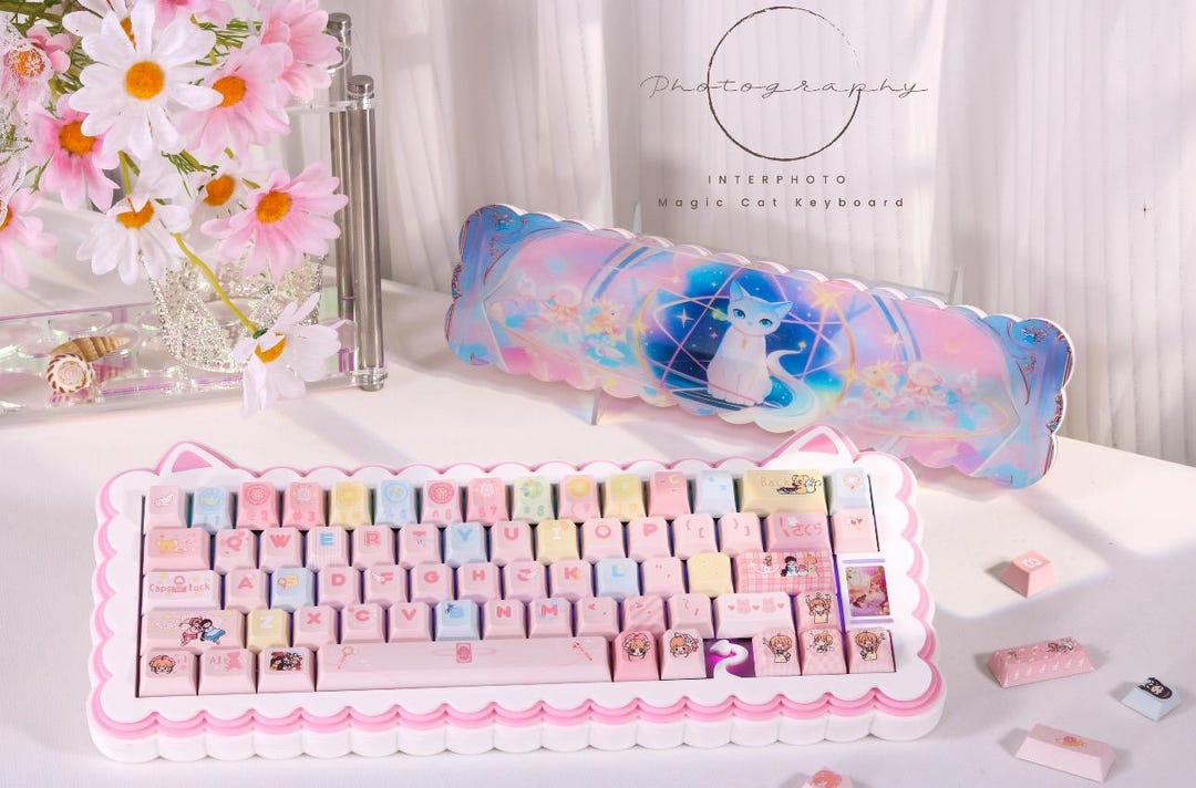 Cheese Cloudy Cake Custom Keyboard/a Deliciously Unique Desk Accessory ...