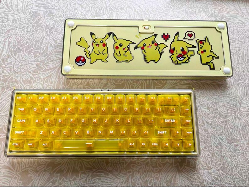 Pikachu Inspired Theme Custom Keyboard - Etsy