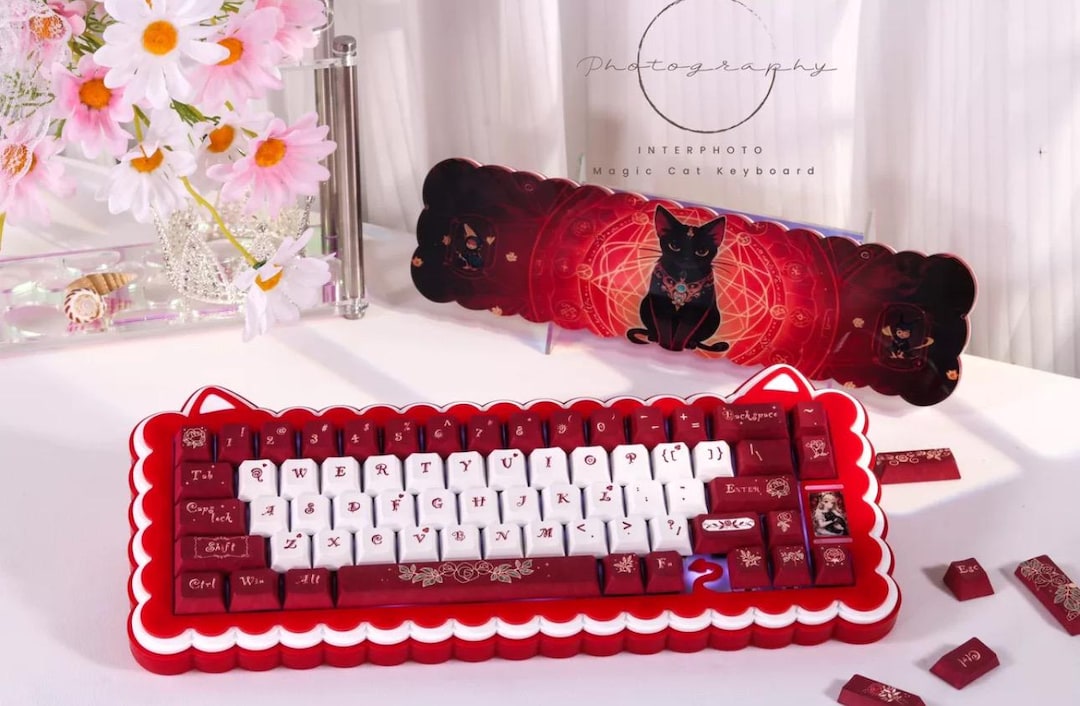 Cheese Strawberry Cake Custom Keyboard/a Deliciously Unique Desk ...