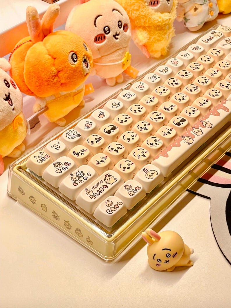 Custom Kawaii Keyboard/anime Mechanical Keyboard/compatible With a ...