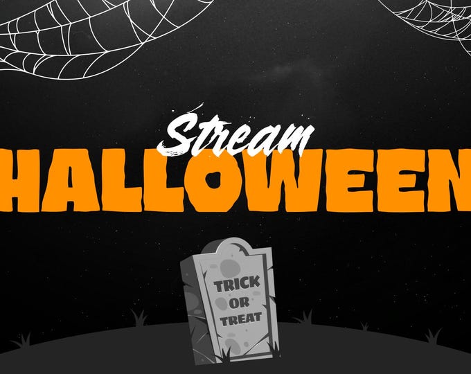 Pixel Art Halloween Stream Overlay: Animated Horror Theme (digital ...