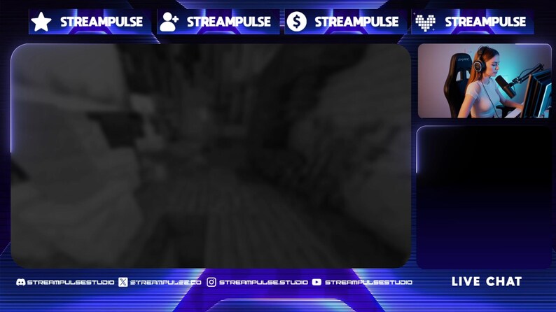 Animated Stream Overlay Package – VHS Glitch Dark Purple Theme | Twitch ...