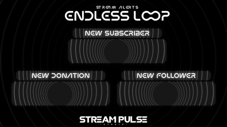 Superposition animée de boucle sans fin sur Twitch - Package de ...
