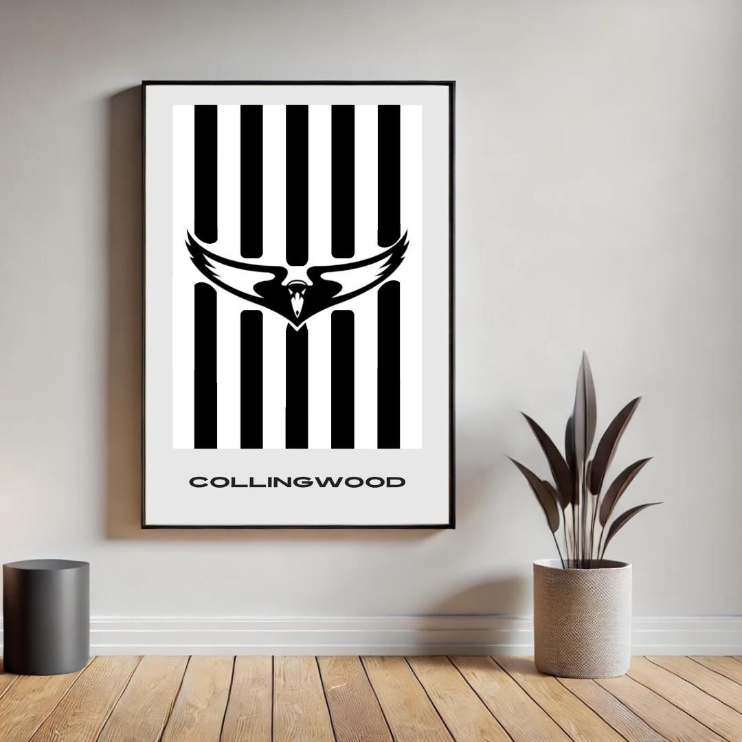 Collingwood Football Club Poster - AFL Footy Wall Art for Magpies ...
