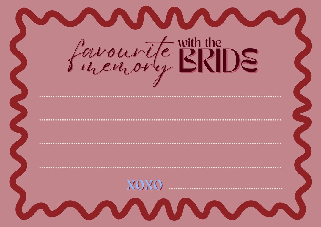 Favourite Memory With the Bride Poppy - Etsy