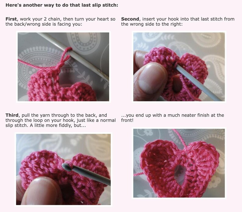 Instructions on How to Crochet a Heart Quickly - Etsy