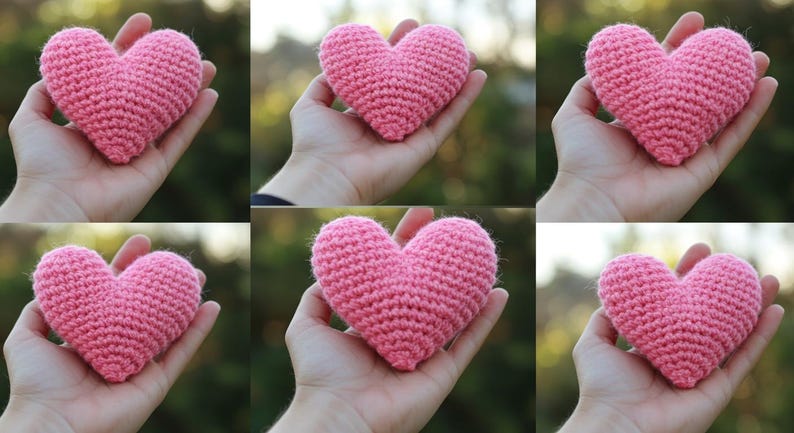Knitting Pattern of a Stuffed Heart 3D - Etsy