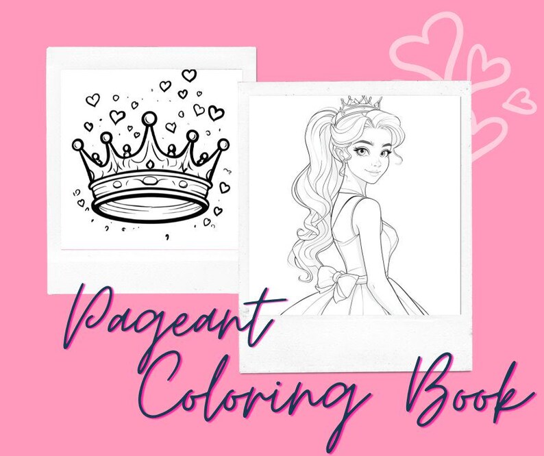 Pageant Dress Color Coloring Book Pages Download Printable - Etsy