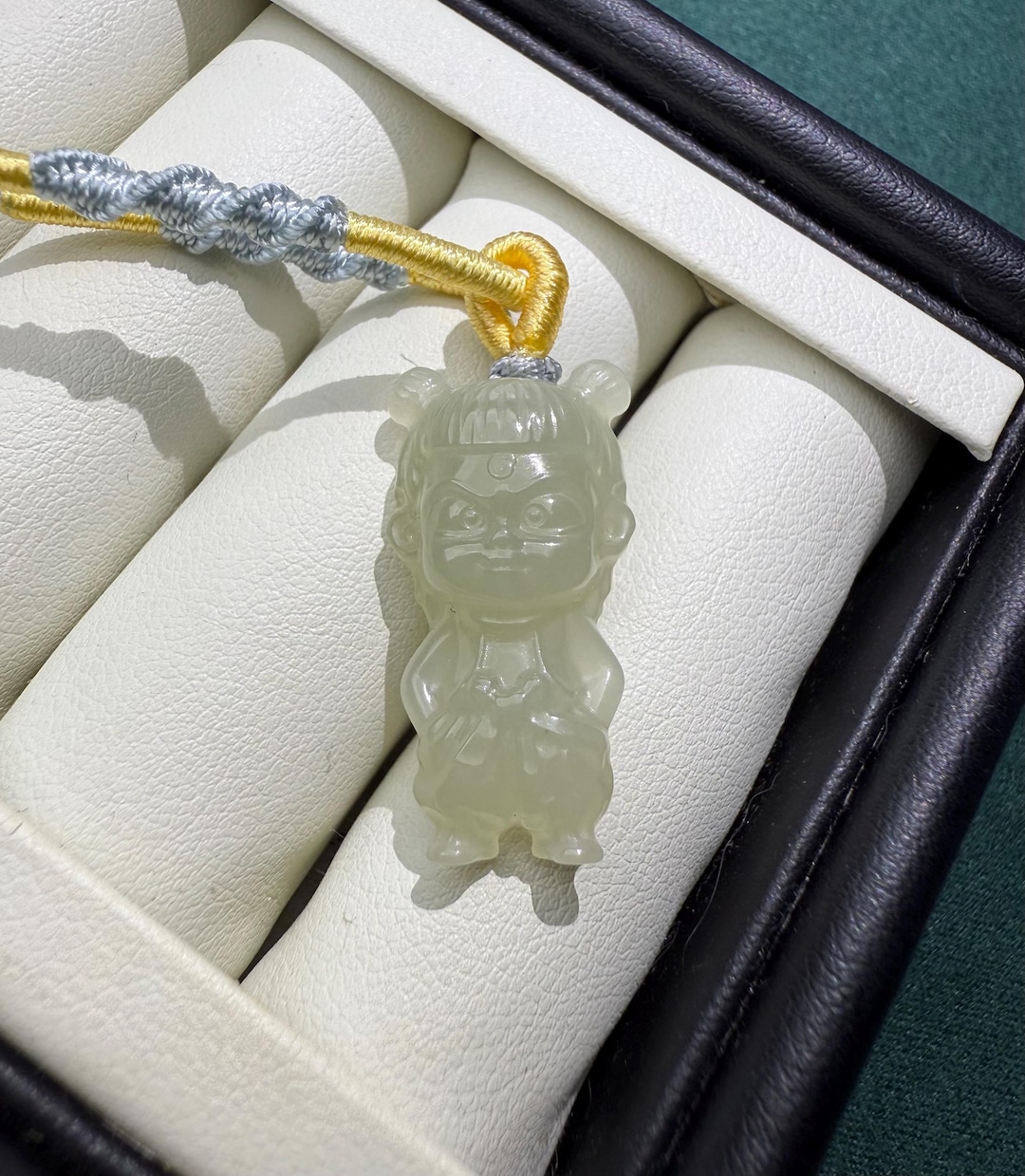 Qing Shui Nephrite Ne Zha Pendant With Certification 2074 哪吒 - Etsy