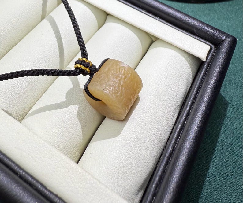 Vintage Polish Sugar Nephrite Lu Lu Tong Pendant With Certification ...