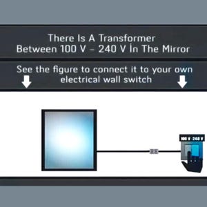 Modern Water Drop LED Mirror-unique Wall Decor for Bathroom or Bedroom ...