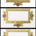 Vintage Solid Brass File Card Label Holder With Engraved Number - Etsy