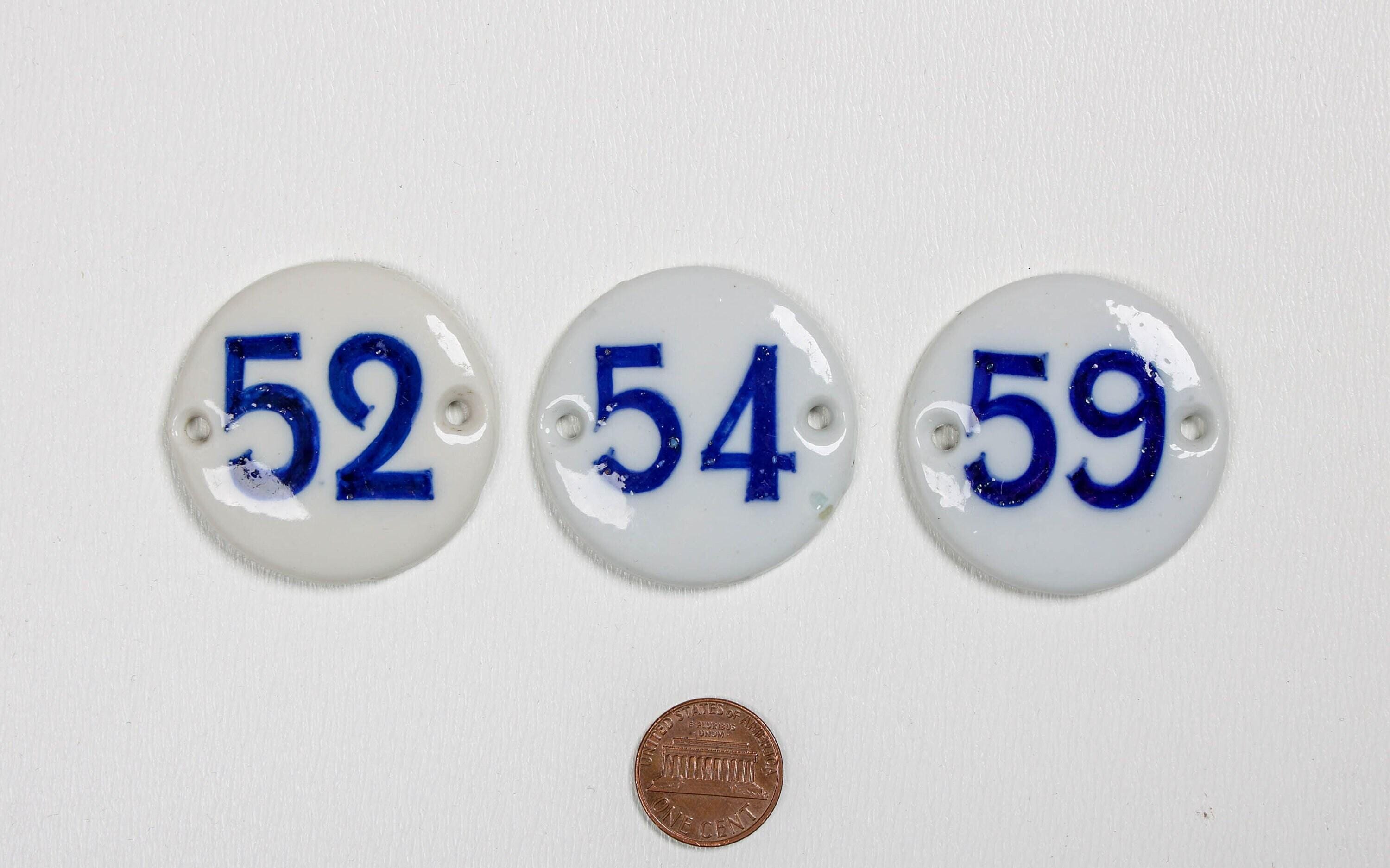 No. 45 to 59... Gorgeous, Vintage, 1950s, Old Hotel Room Numbers ...