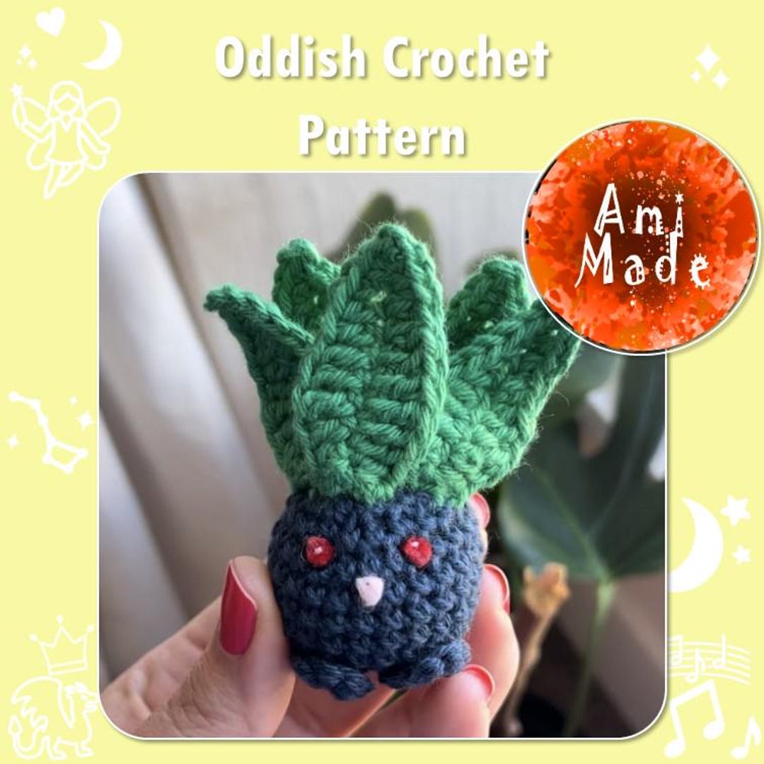 Oddish Pdf Crochet Pattern From "pokemon" - Etsy