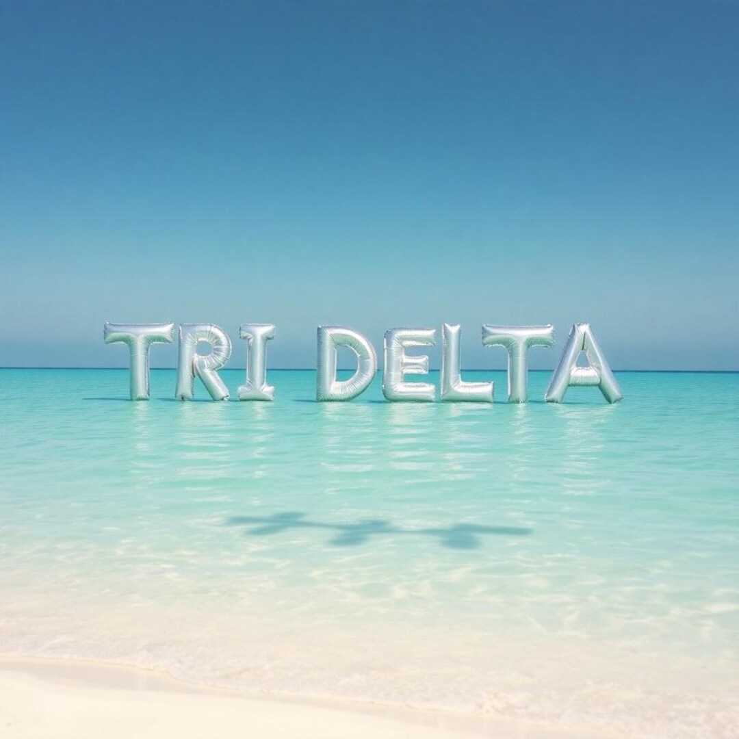 Tri Delta Balloon Letters - Etsy