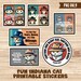 6 Large Indiana Jones Cat Stickers With Quotes | Stickers for Laptop ...