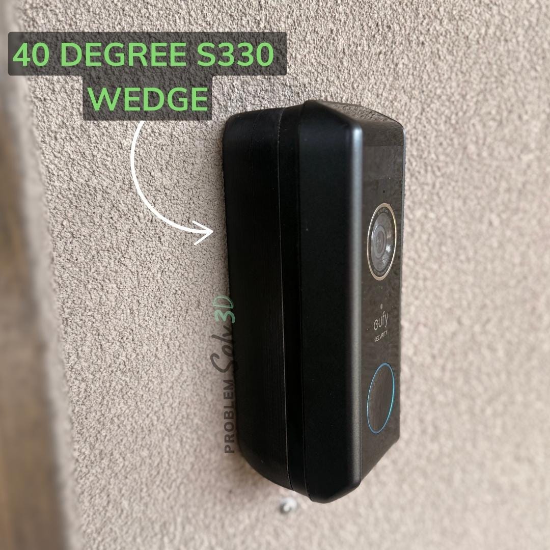 Eufy Doorbell Camera S330 Wedge Angle Bracket (40 Degree) - LH & RH ...