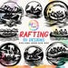 Rafting Art Template Svg Png Jpeg Dxf Bundle Silhouette Clipart Cricut ...