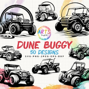 Dune Buggy Bundle Svg Png Jpeg Eps Dxf Bundle Silhouette Clipart Cricut ...