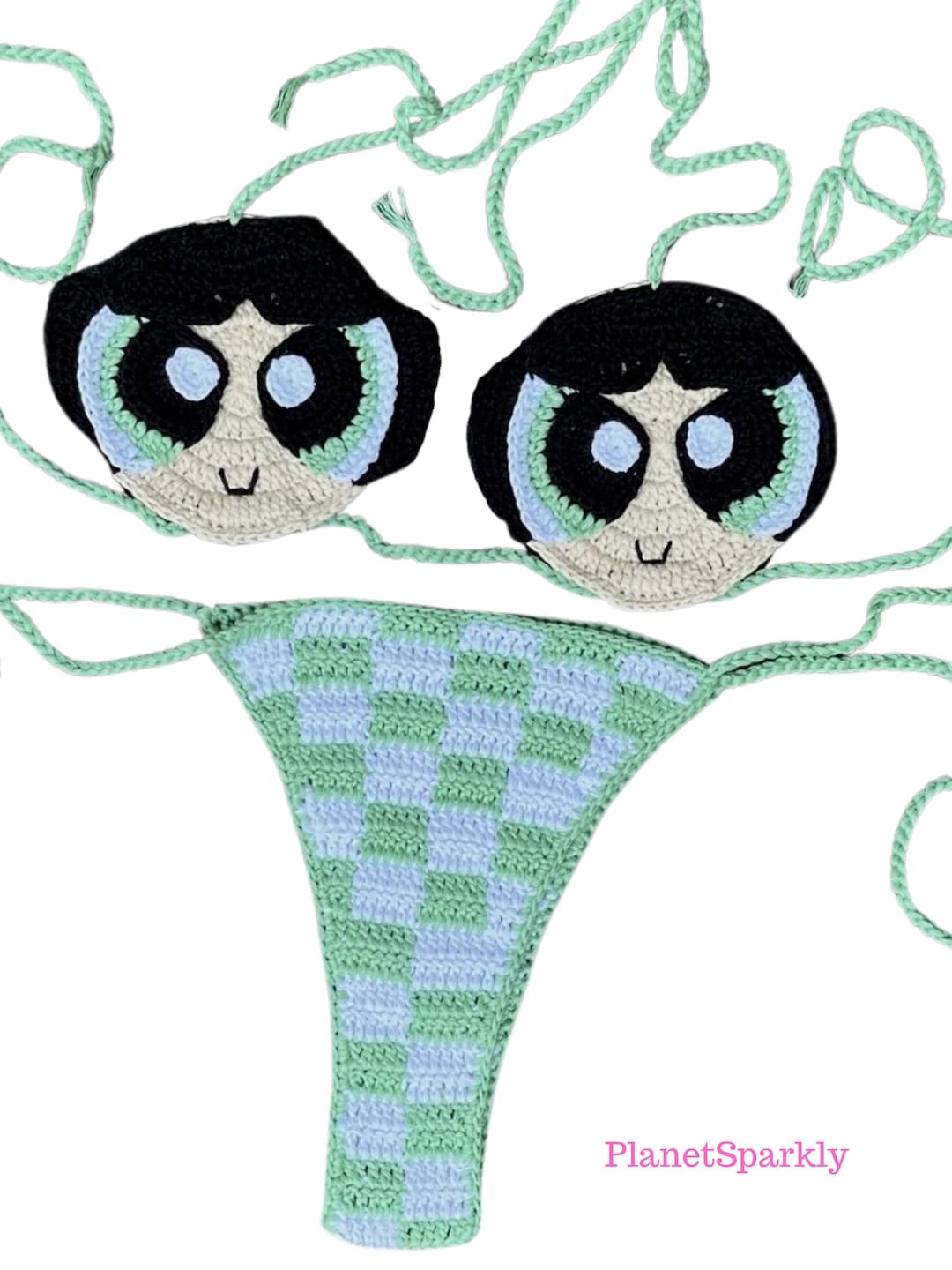 Buttercup Crochet Bikini - Powerpuff Girls - Etsy