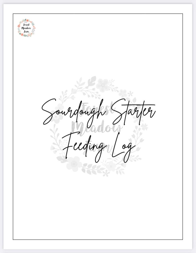 BUNDLE!! Printable Sourdough Binder Organizer - Cover Page & Sections ...
