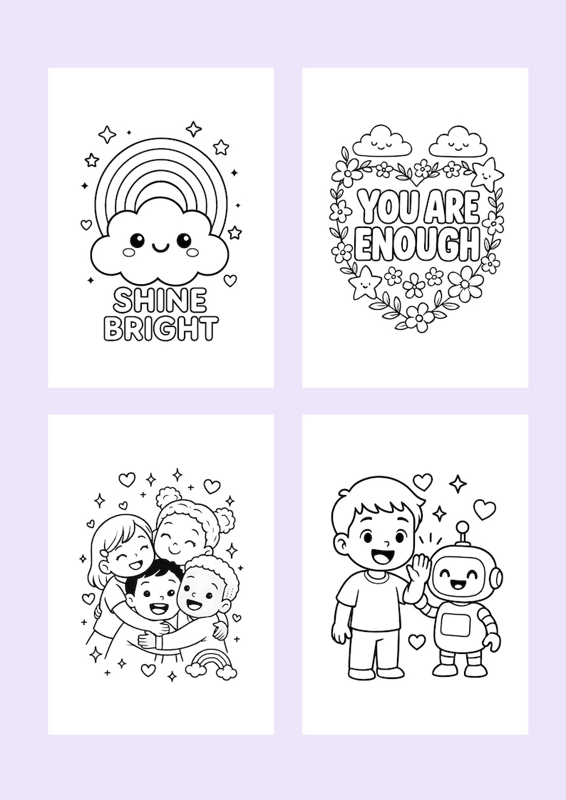 Down Syndrome Awareness Coloring Pages: 30 Printable Kindness ...