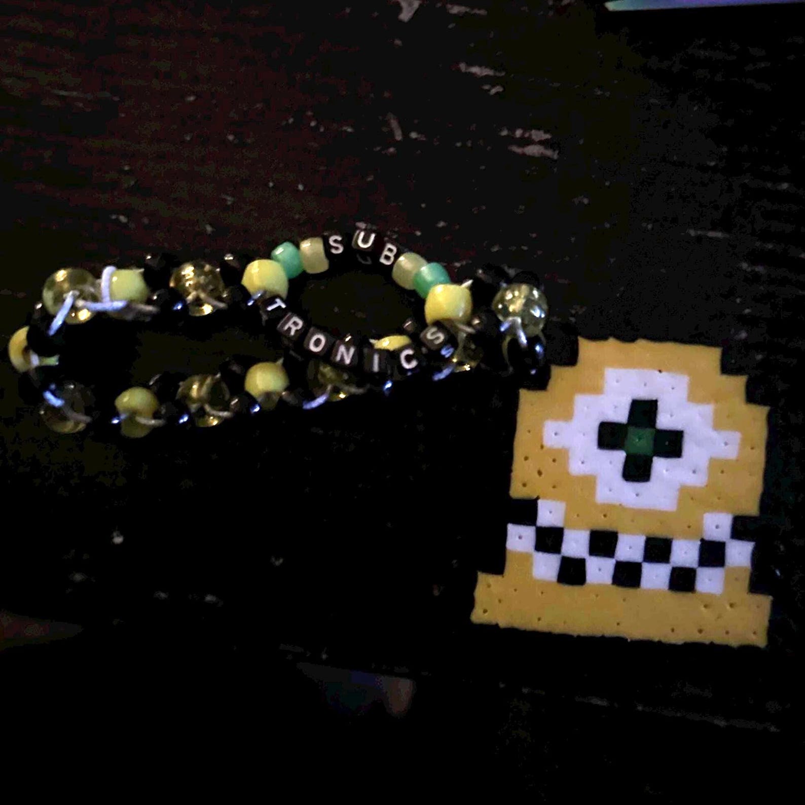 Subtronics Kandi Perler Bracelet: EDM Rave Festival Accessory| Cyclops ...