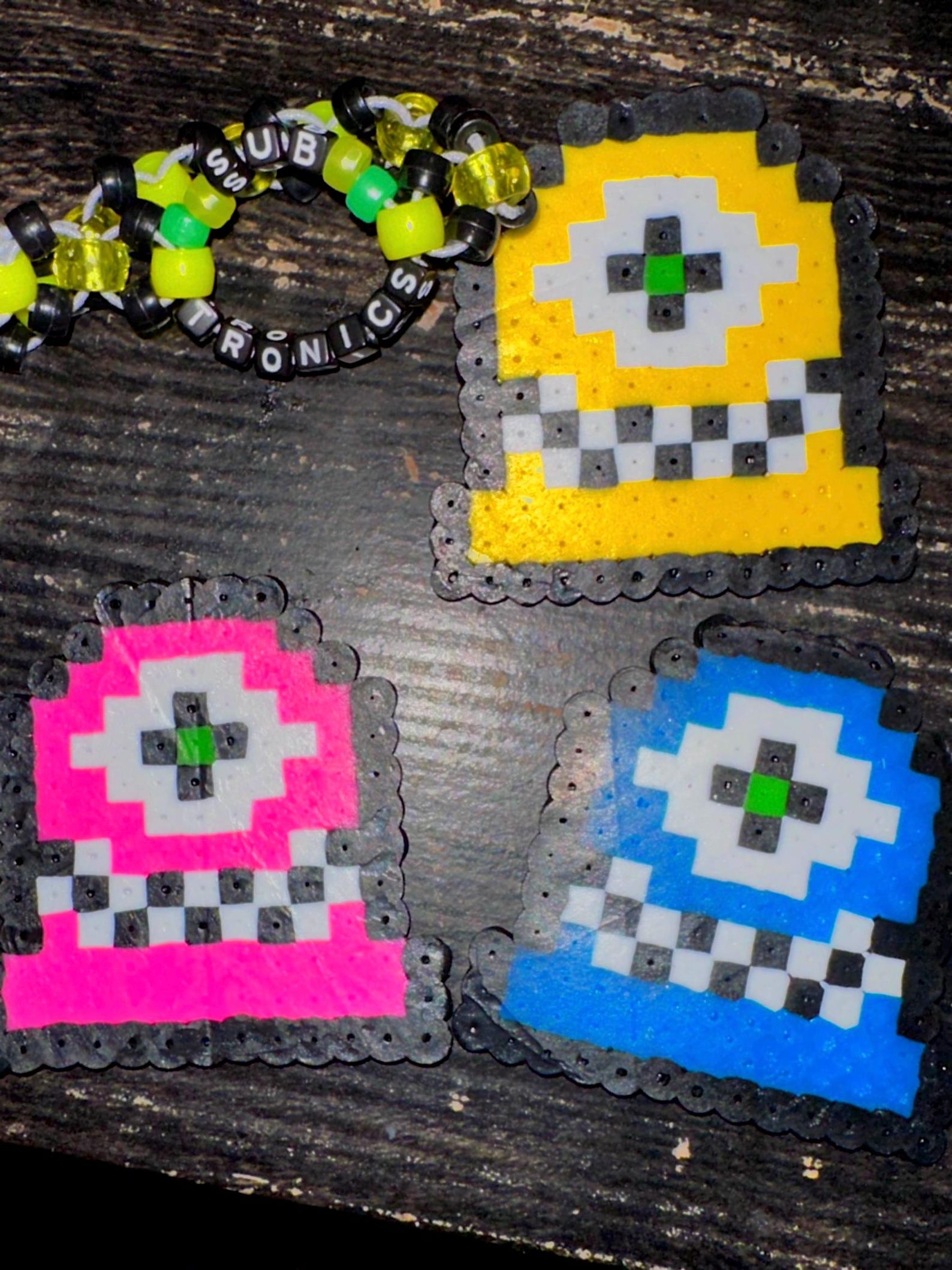 Subtronics Kandi Perler Bracelet: EDM Rave Festival Accessory| Cyclops ...