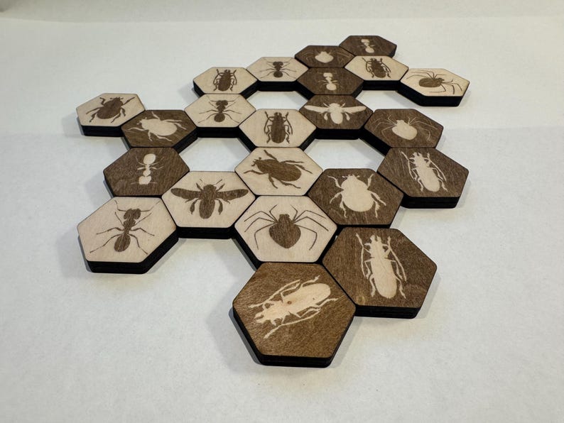 Hive Table Top Game Tiles - Laser Cut Files - 3mm (easily Scalable) - Etsy