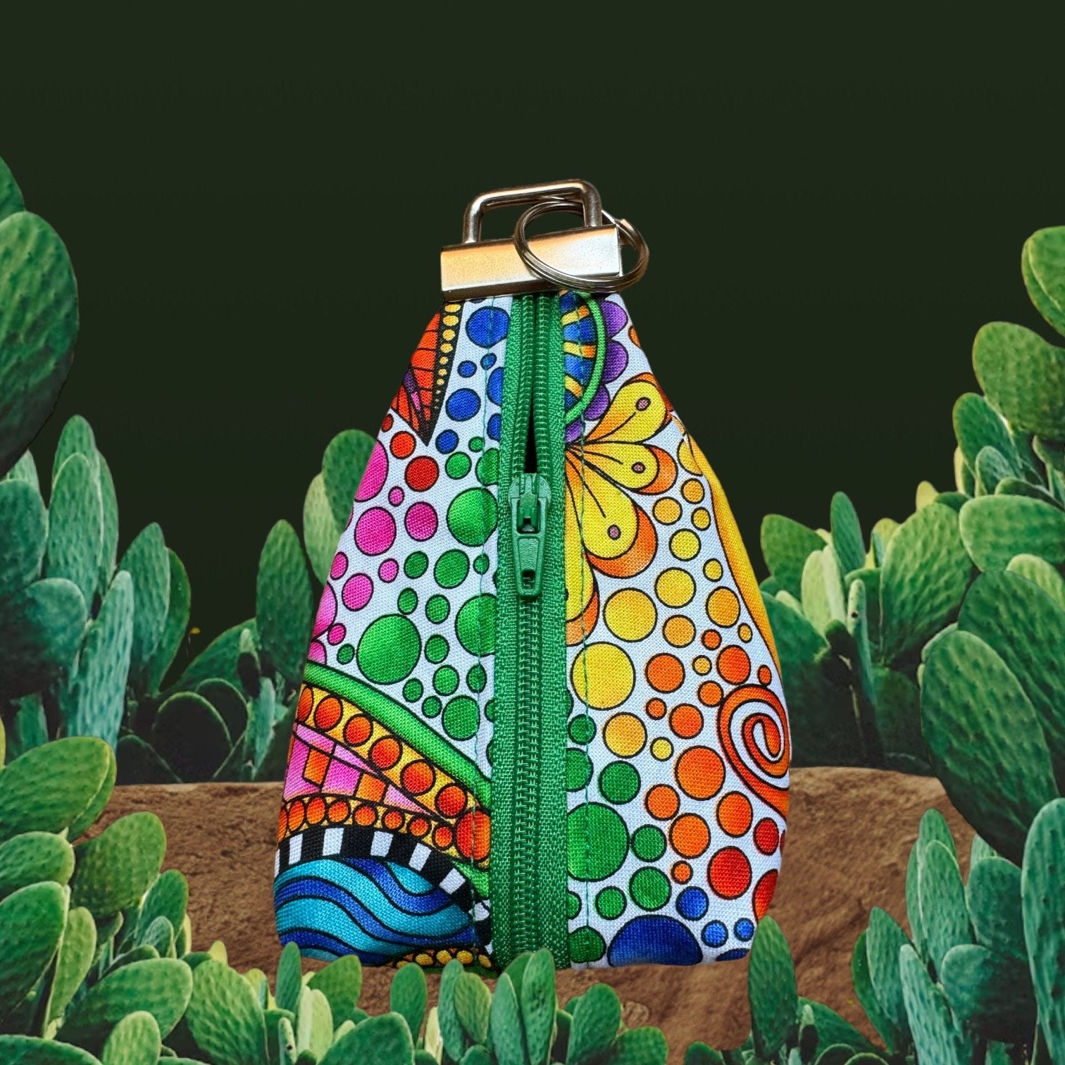 Key Fob Coin Zippered Coin Pouch - Etsy