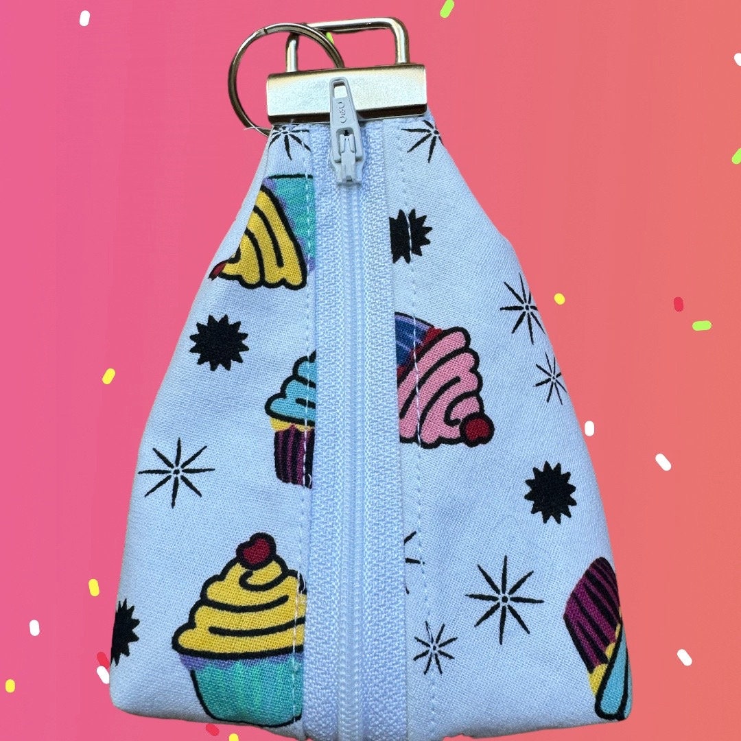 Key Fob Coin Zippered Coin Pouch - Etsy