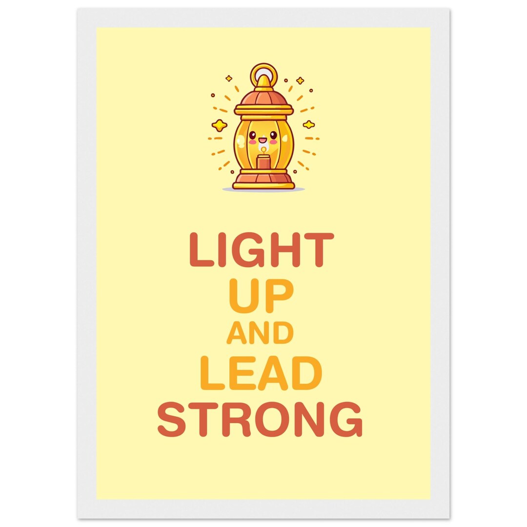 Charming Chibi Icons Motivational Poster - Framed & Ready to Hang Art ...