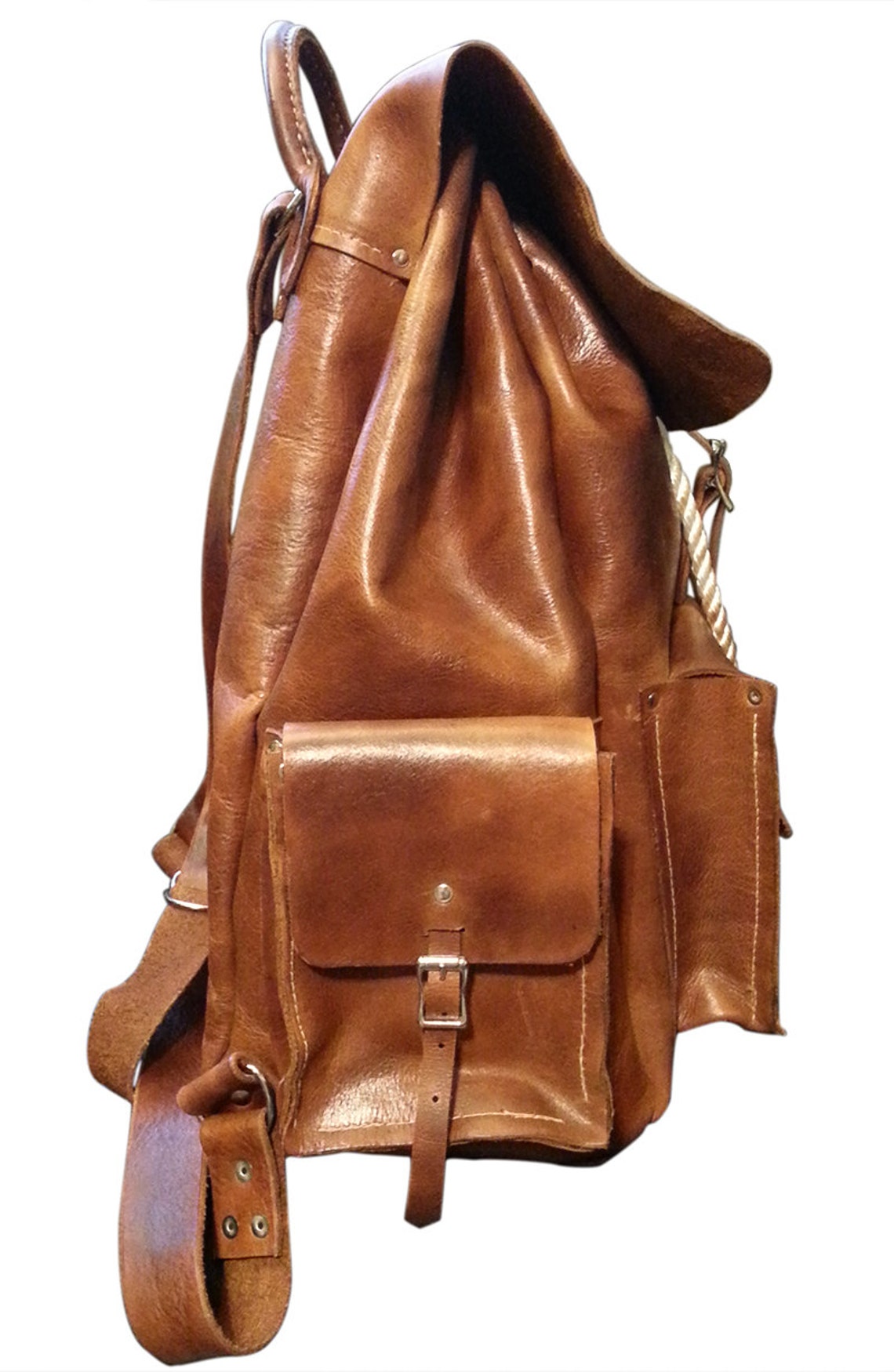 Handmade Leather Backpack - Etsy