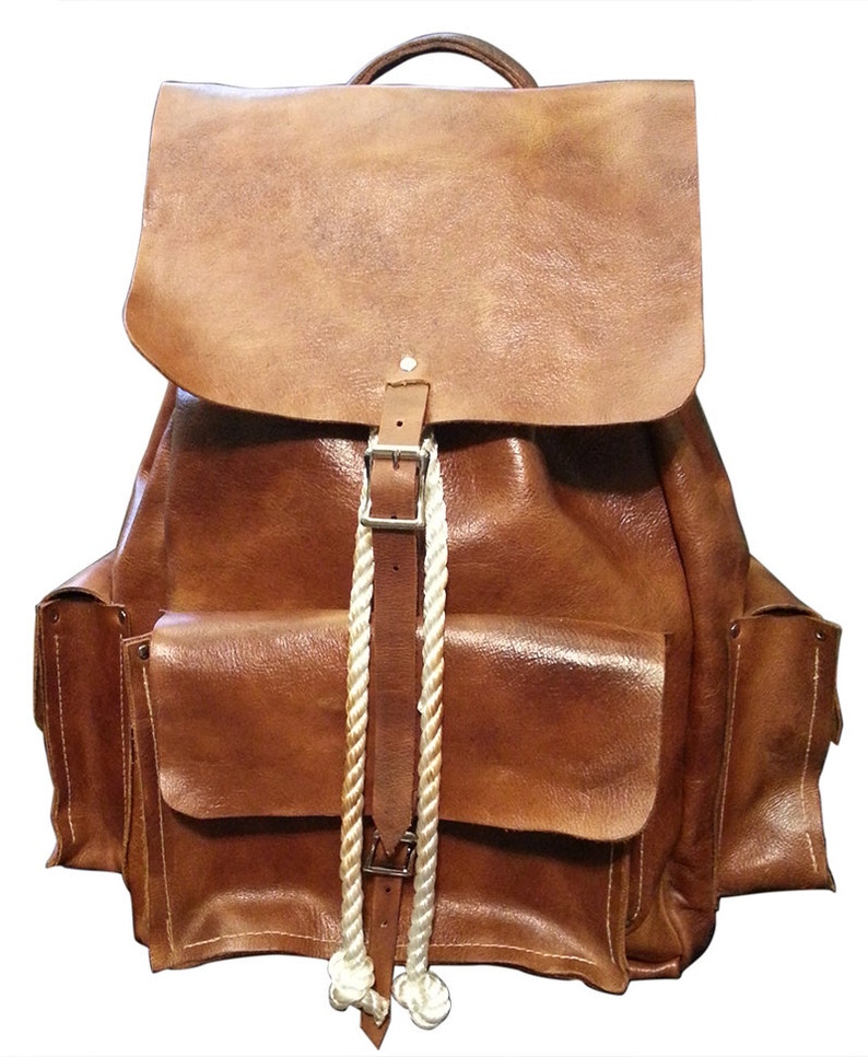 Handmade Leather Backpack - Etsy Canada