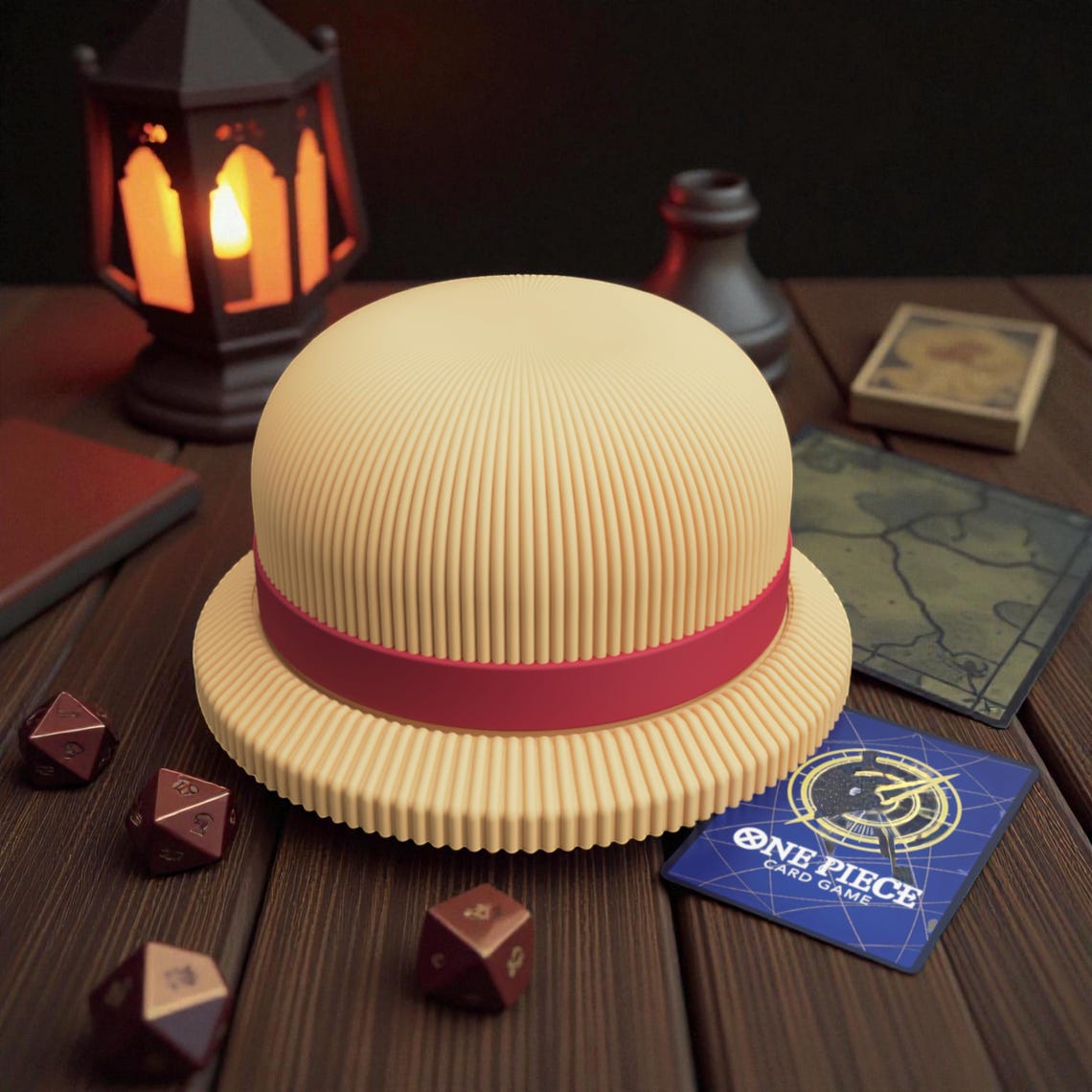 MTG Commander Deck Box | One Piece Monkey D Luffy Hat Inspired | 3D ...