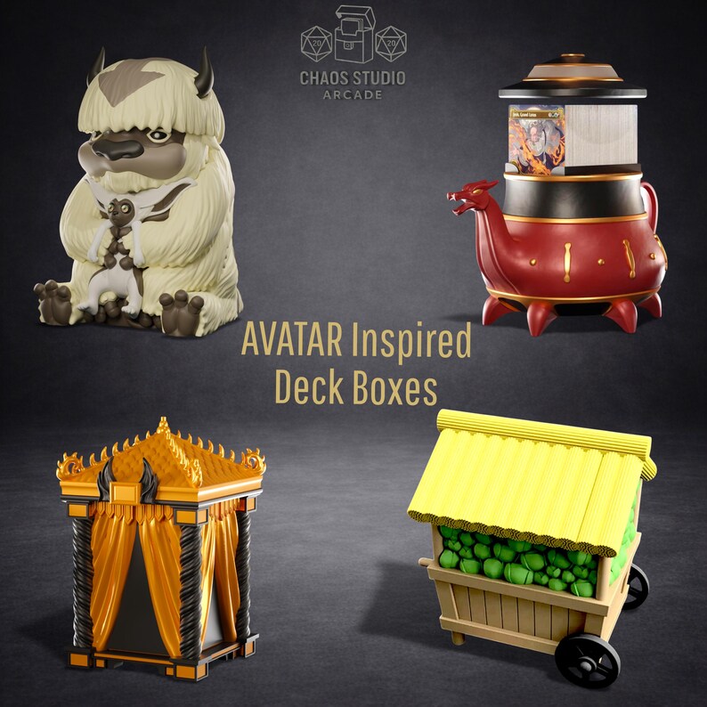 Avatar Fire Nation Throne MTG Commander Deck Box | 3D Printed ATLA ...